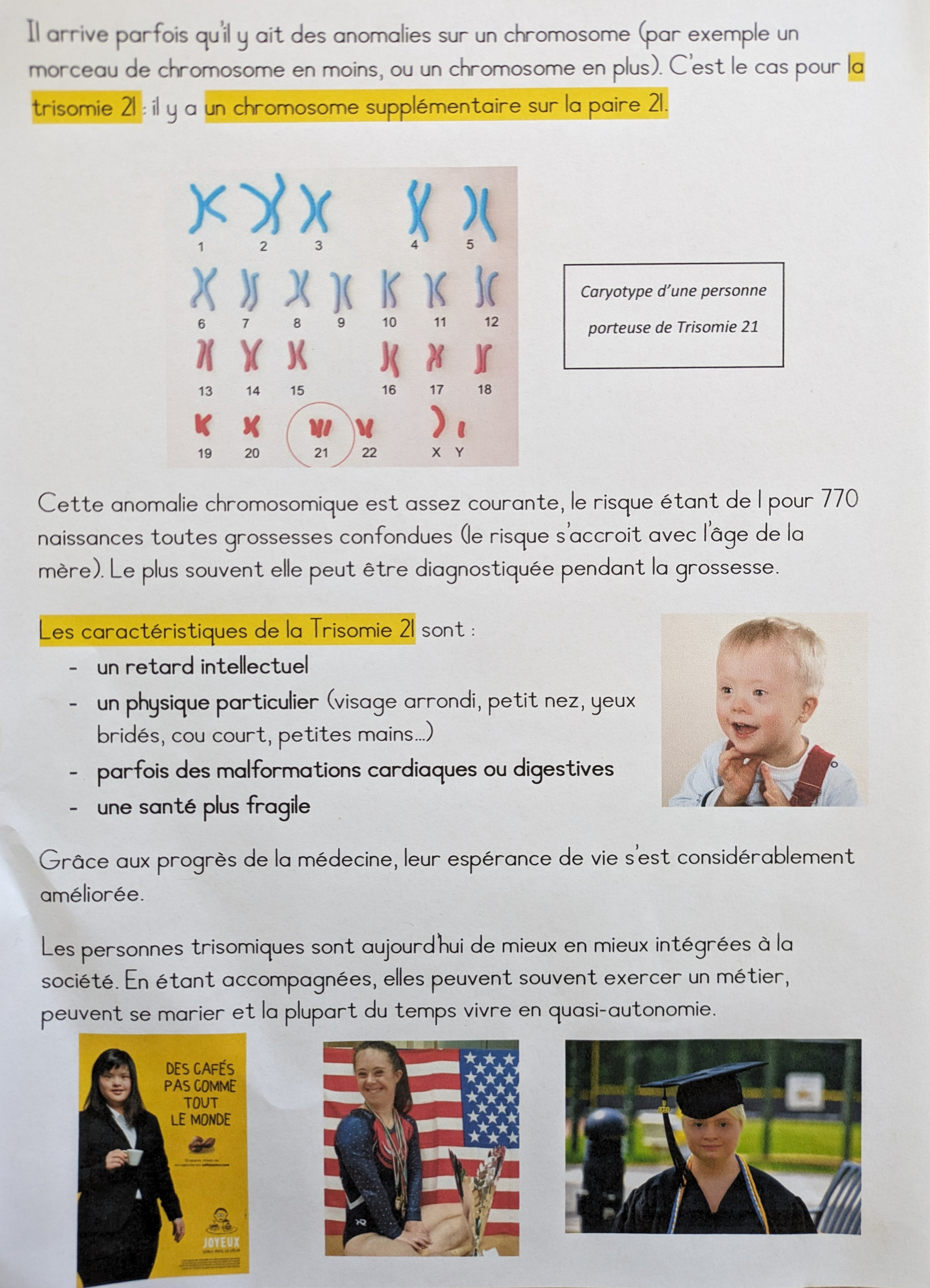 Comment expliquer la trisomie 21 aux enfants et aux ados?